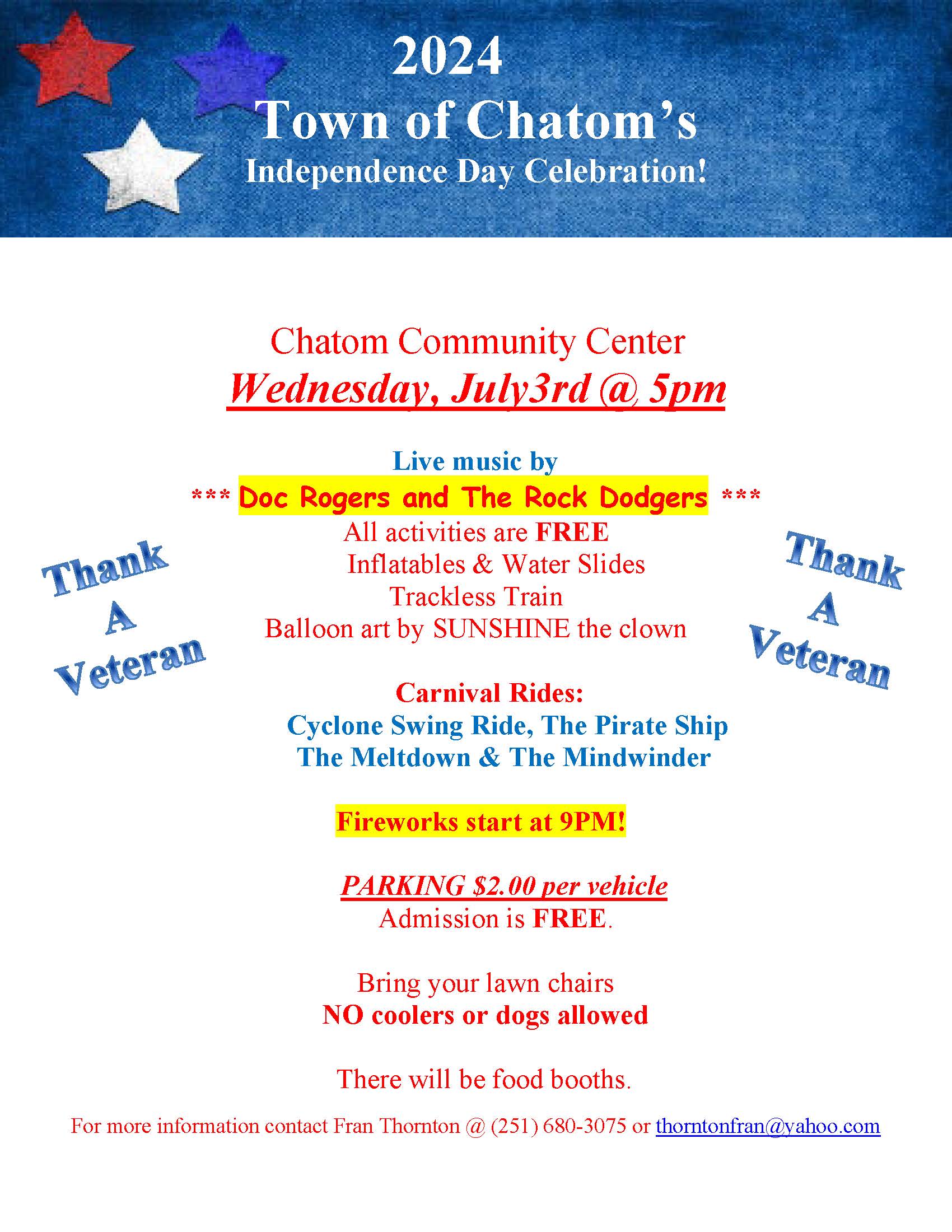 2024,4th big flyer | Town of Chatom